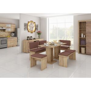 WIP Jedálenský set BOND veľký Farba: Craft zlatý / eco hnedý | FAVI.sk