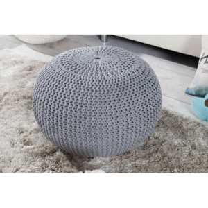 PUF pletený grey | FAVI.sk